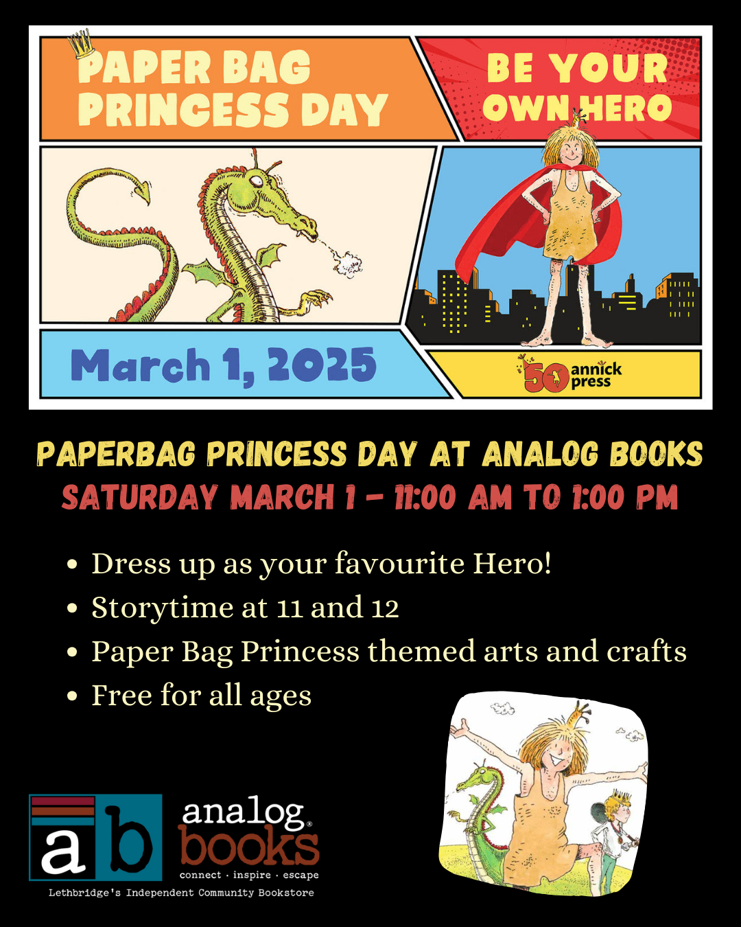 Paper Bag Princess Day - Allied Arts Council of Lethbridge